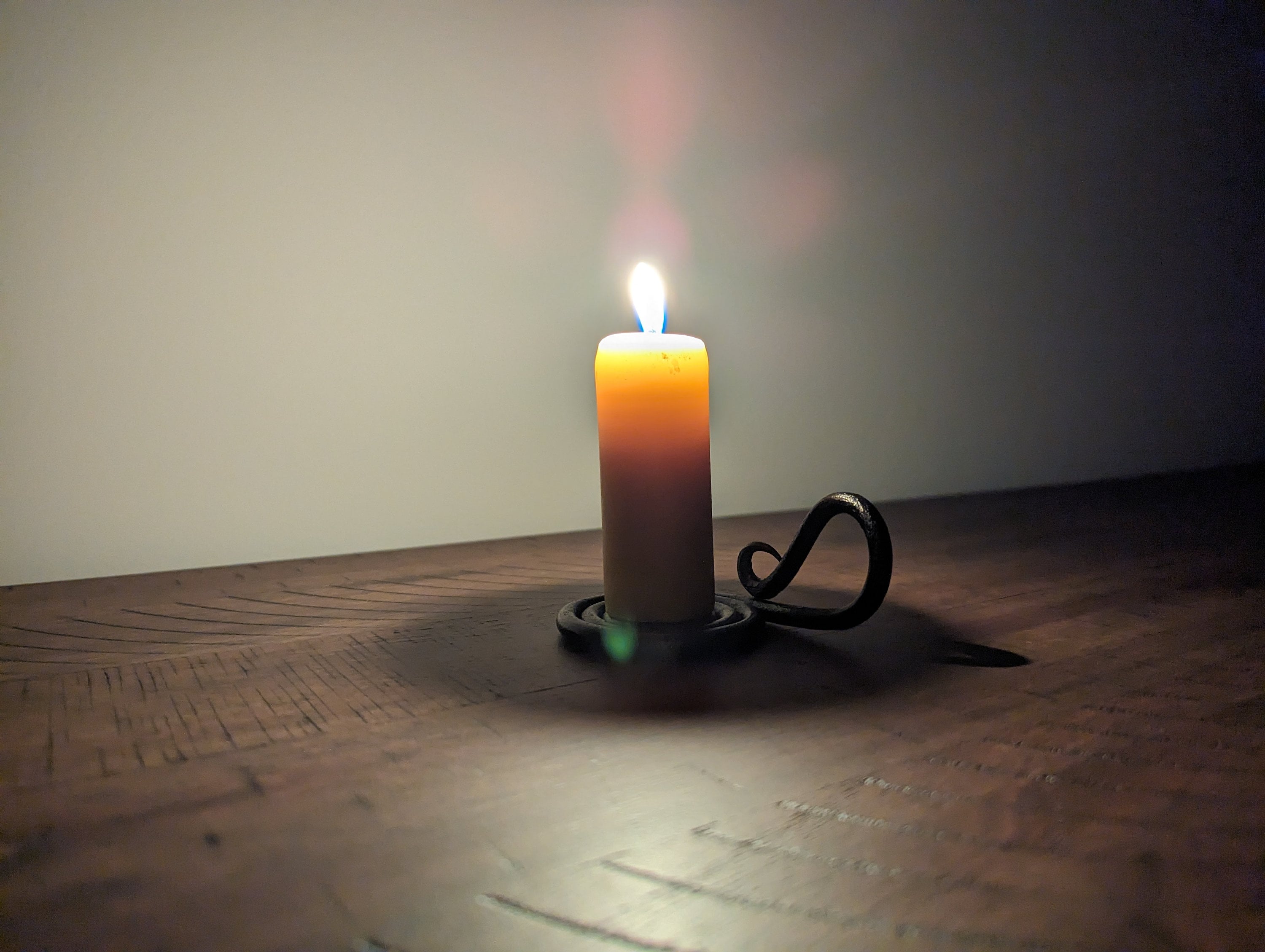 Hand Forged Steel Candle Holder Classic Antique Blacksmith Style ...