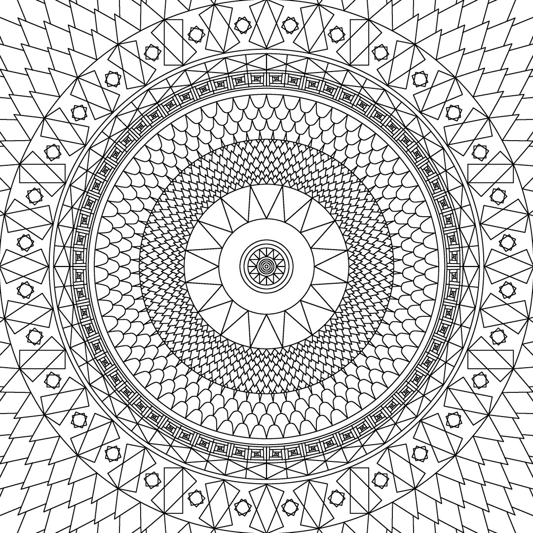 Mandala Ad, Coloring Page, Tee Shirt Graphic, Graphic, Illustration ...