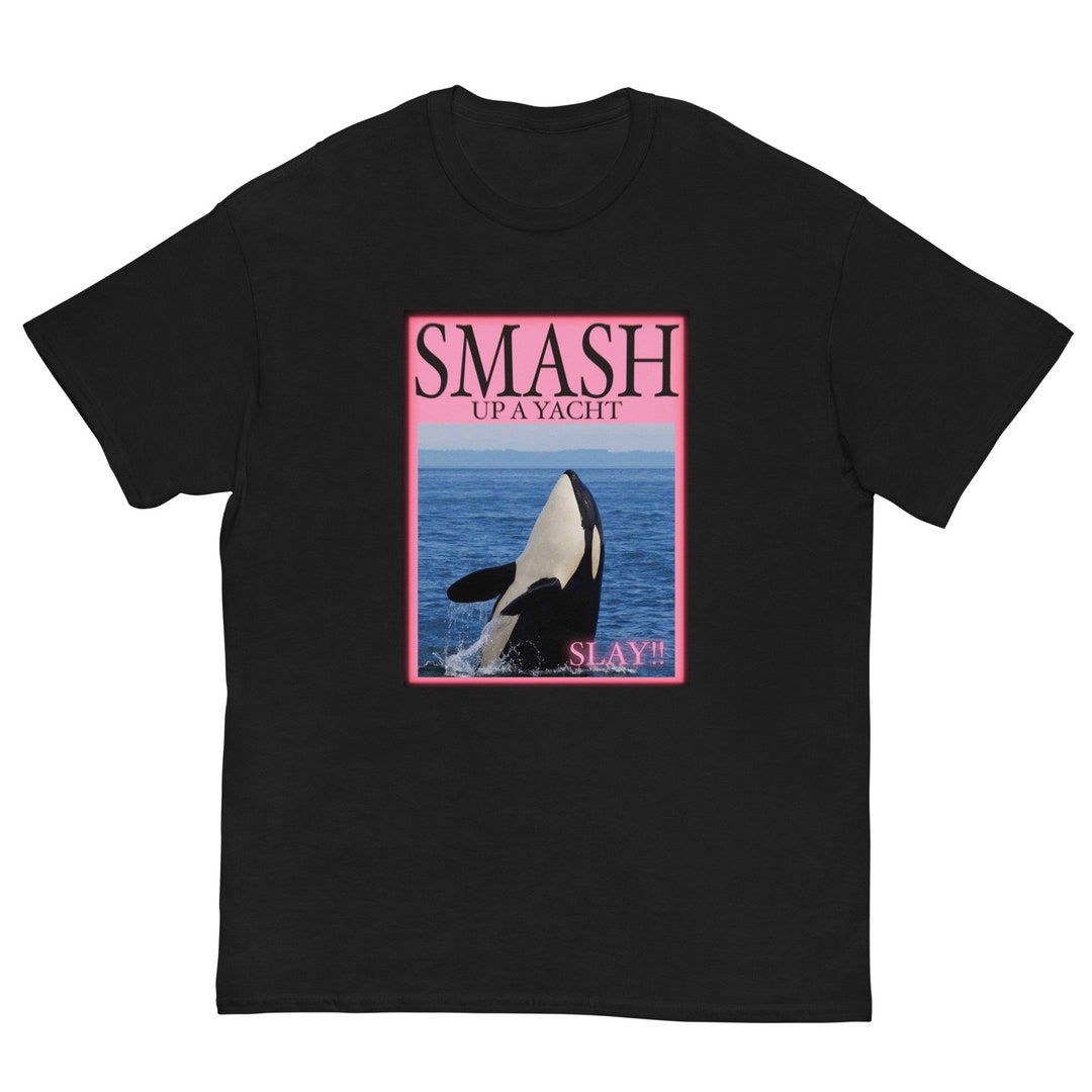 ORCA SMASH & SLAY the Original Design Classic Tee Funny Trendy T-shirt ...