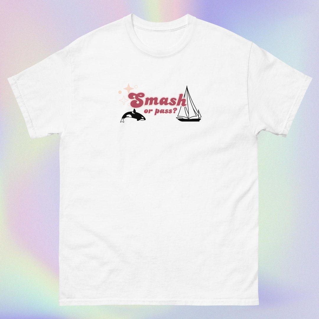 SMASH or PASS ORCA Uprising Men's Classic Trendy T-shirt Whale Vs Yacht ...