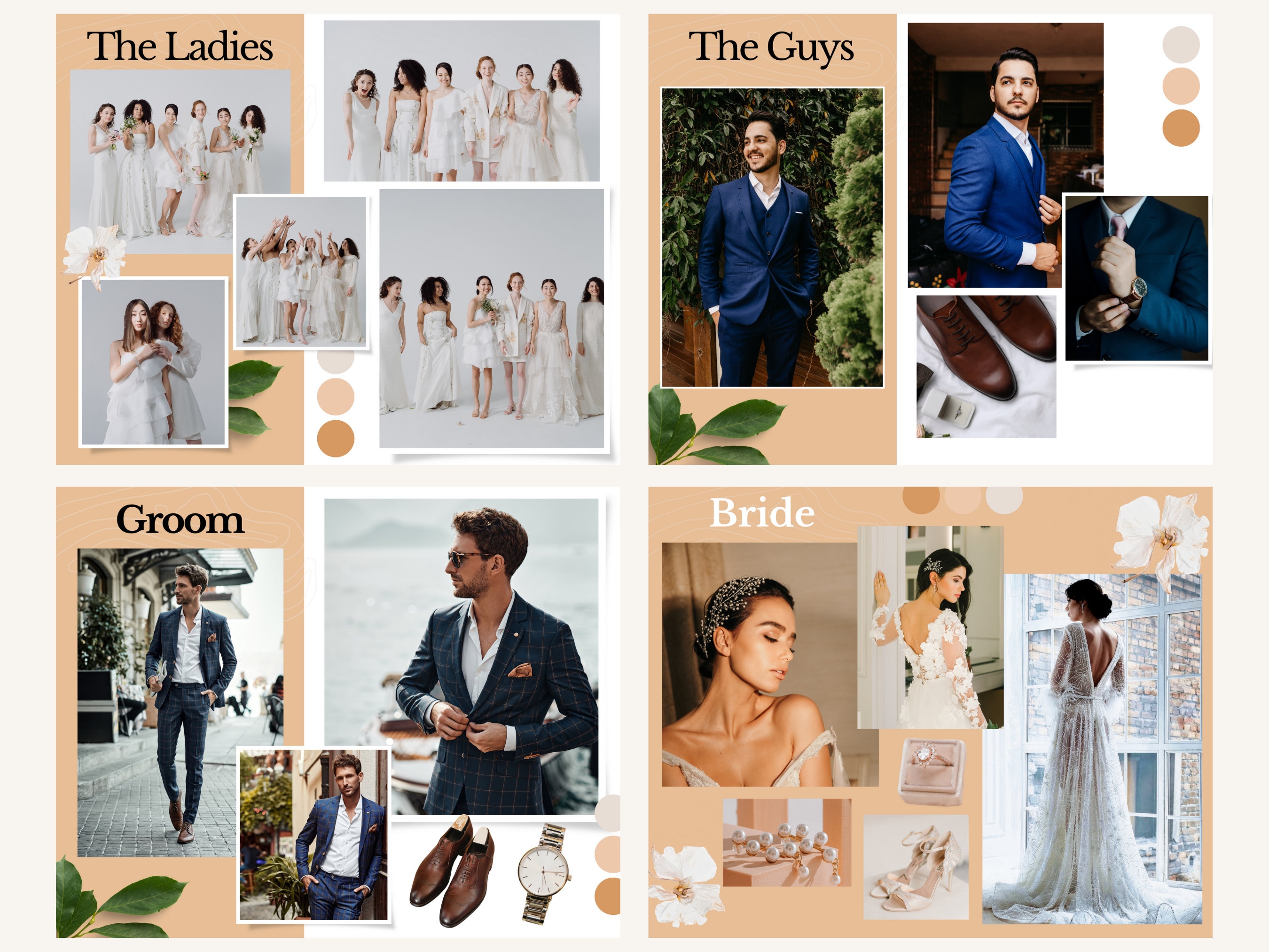Wedding Vision Board Template Canva Digital Wedding Planning Modern ...