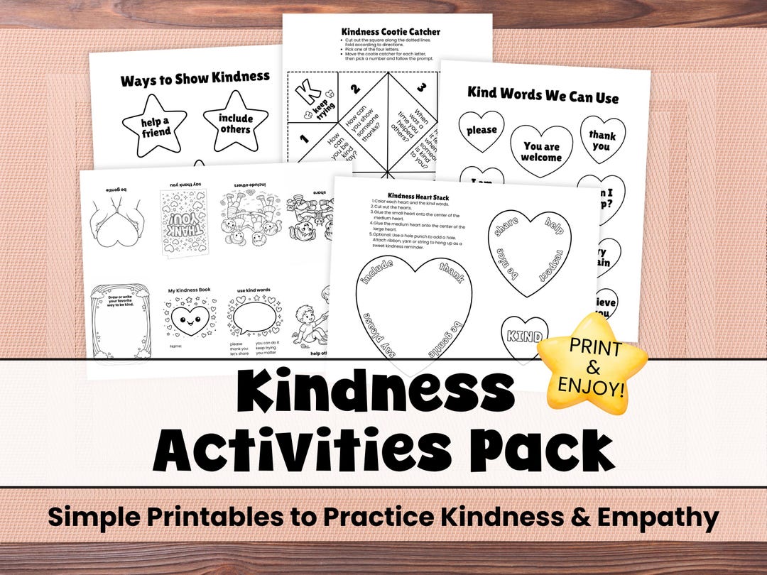 Kindness Activities for Kids | SEL Printables Pack | Social Emotional ...