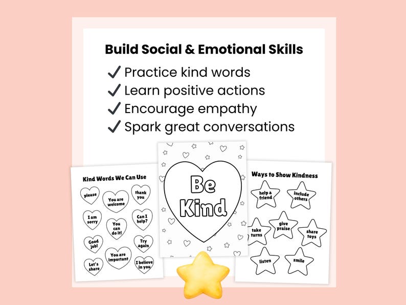 Kindness Activities for Kids | SEL Printables Pack | Social Emotional ...