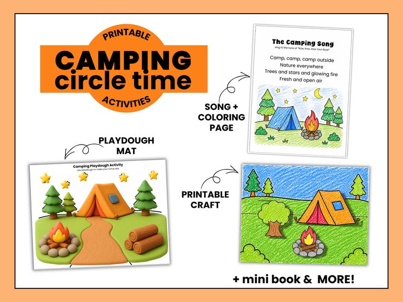 Camping Circle Time Activities | Morning Meeting, Summer Theme ...