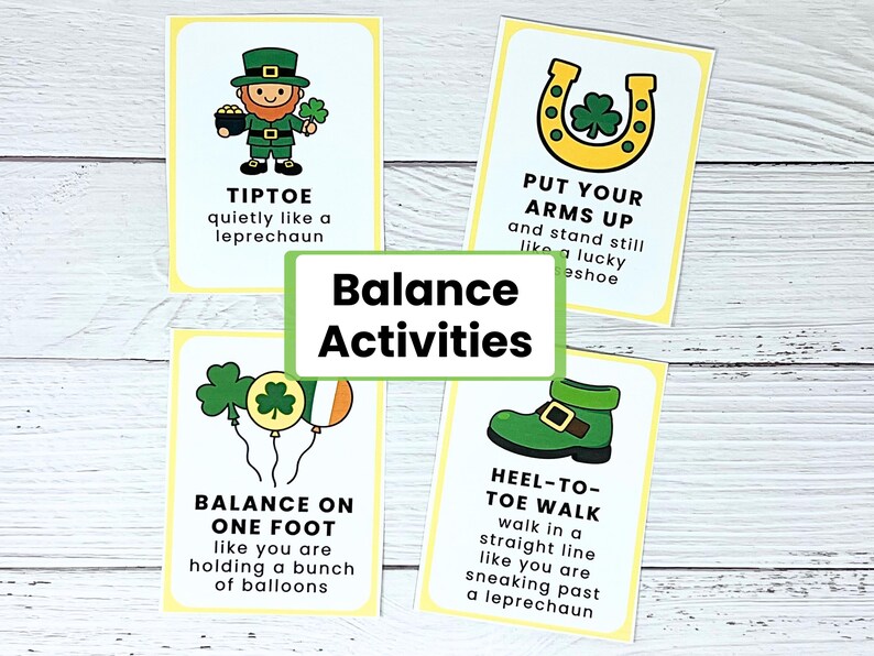 St. Patrick’s Day Movement Cards for Kids | Brain Breaks & Gross Motor ...