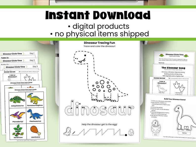 Dinosaur Circle Time Activities | Morning Meeting, Summer Theme ...