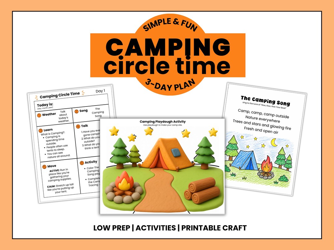 Camping Circle Time Activities | Morning Meeting, Summer Theme ...