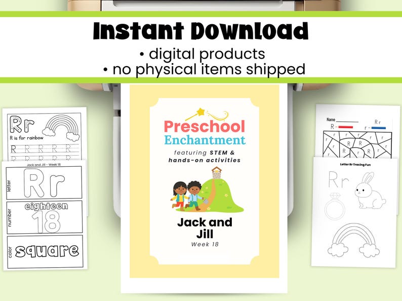 Preschool Curriculum | Jack and Jill | Nursery Rhyme Study With STEM ...