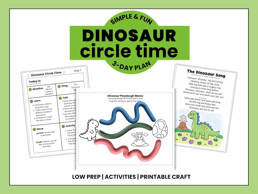 Dinosaur Circle Time Activities | Morning Meeting, Summer Theme ...