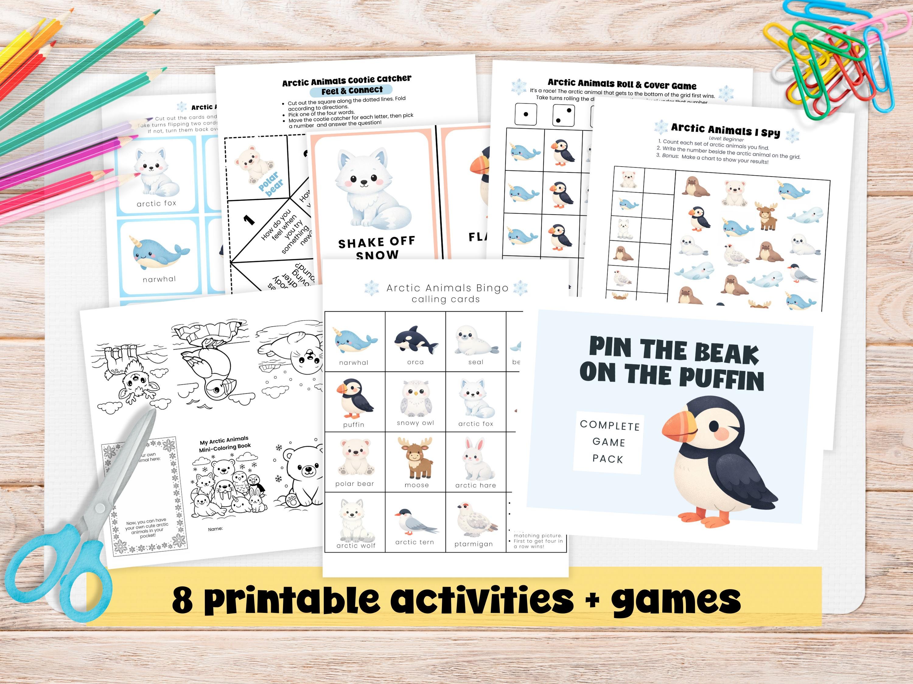 Arctic Animals Activities Bundle | Printable Games & Activities for ...