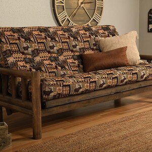 Full Size 'futon Cover Only" Wildlife Cabin Tapestry Collection Fits 6 ...