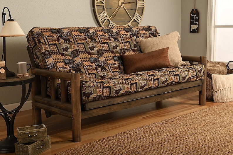 Full Size 'futon Cover Only" Wildlife Cabin Tapestry Collection Fits 6 ...
