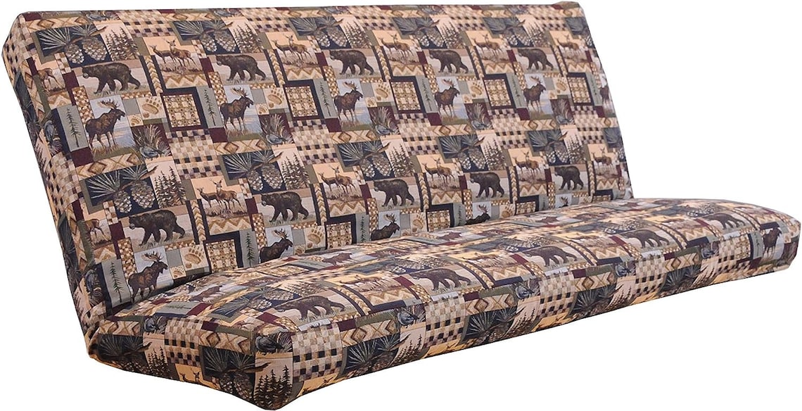 Full Size 'futon Cover Only" Wildlife Cabin Tapestry Collection Fits 6 ...