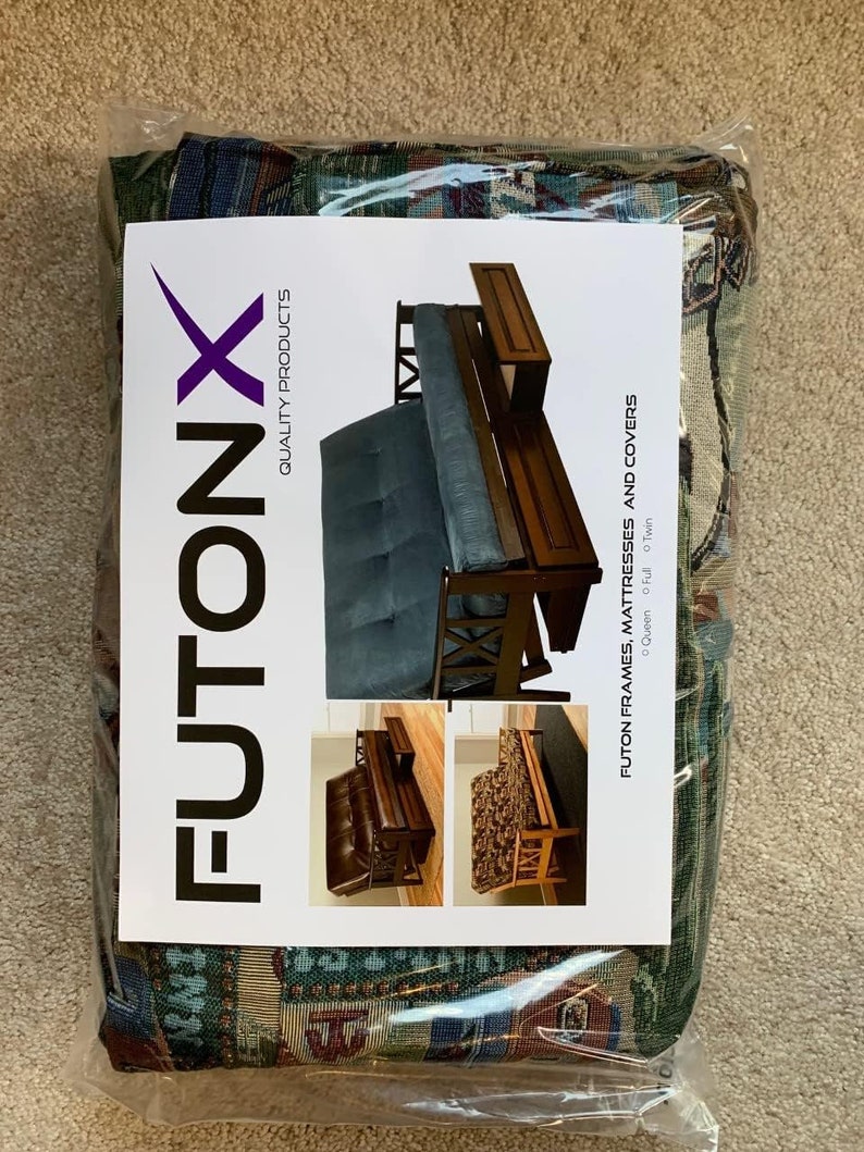 Full Size "futon Cover Only" Fits 6 to 8 Inch Mattress Happy Days ...