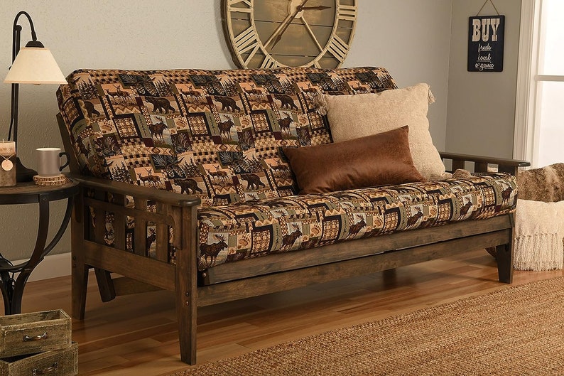 Full Size 'futon Cover Only" Wildlife Cabin Tapestry Collection Fits 6 ...
