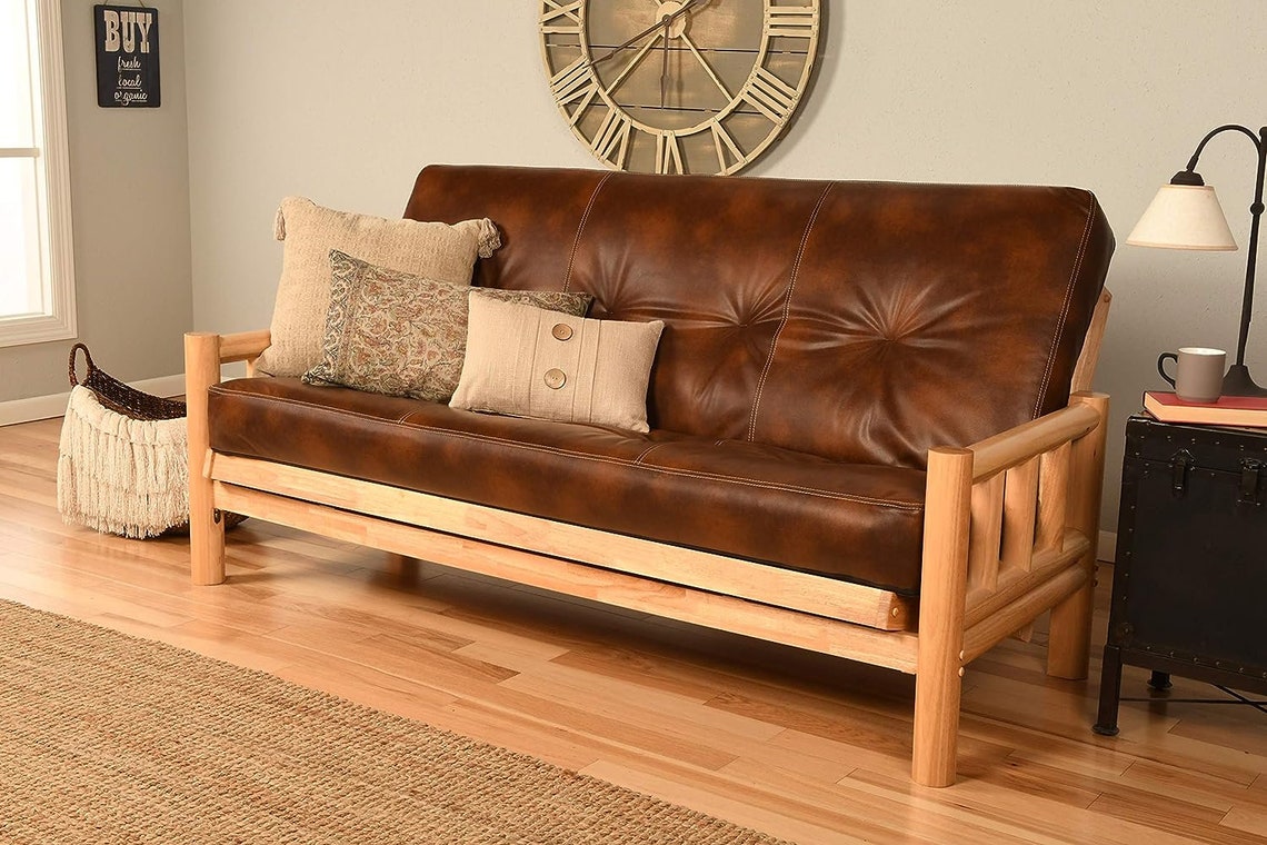 Full Size 'futon Cover Only" Havana Bonded Leather Premium Collection ...