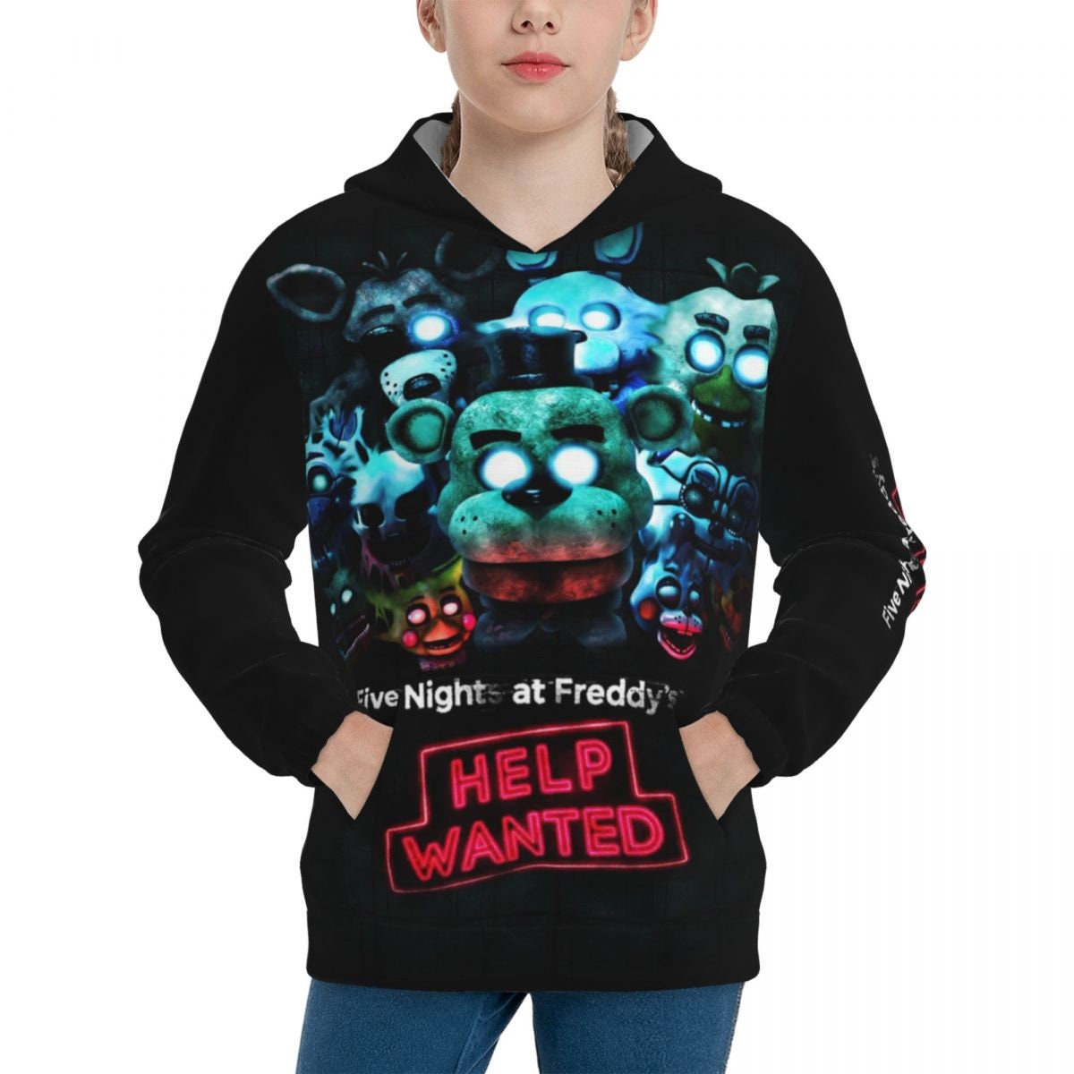 Five Nights at Freddy Hoodie Horror Game Hoodie Cartoon sold by Yolk ...