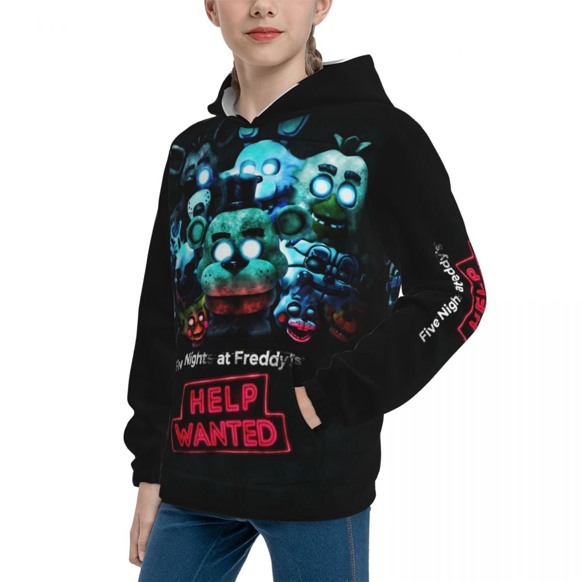 Five Nights at Freddy Hoodie Horror Game Hoodie Cartoon sold by Yolk ...
