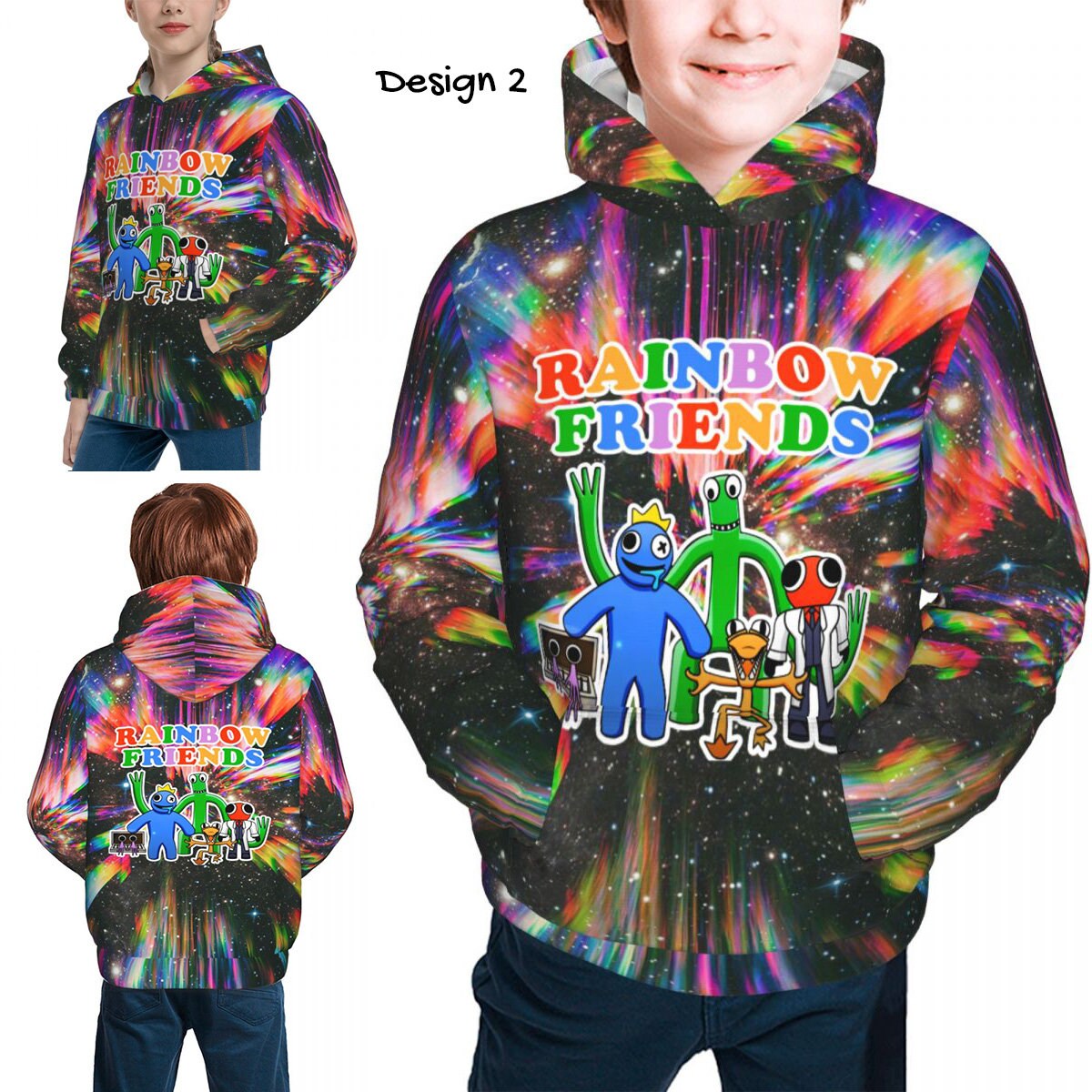 Boys' Girls' Hoodie Rainbow Friends Hoodie sold by Agnese Nien Nunb ...