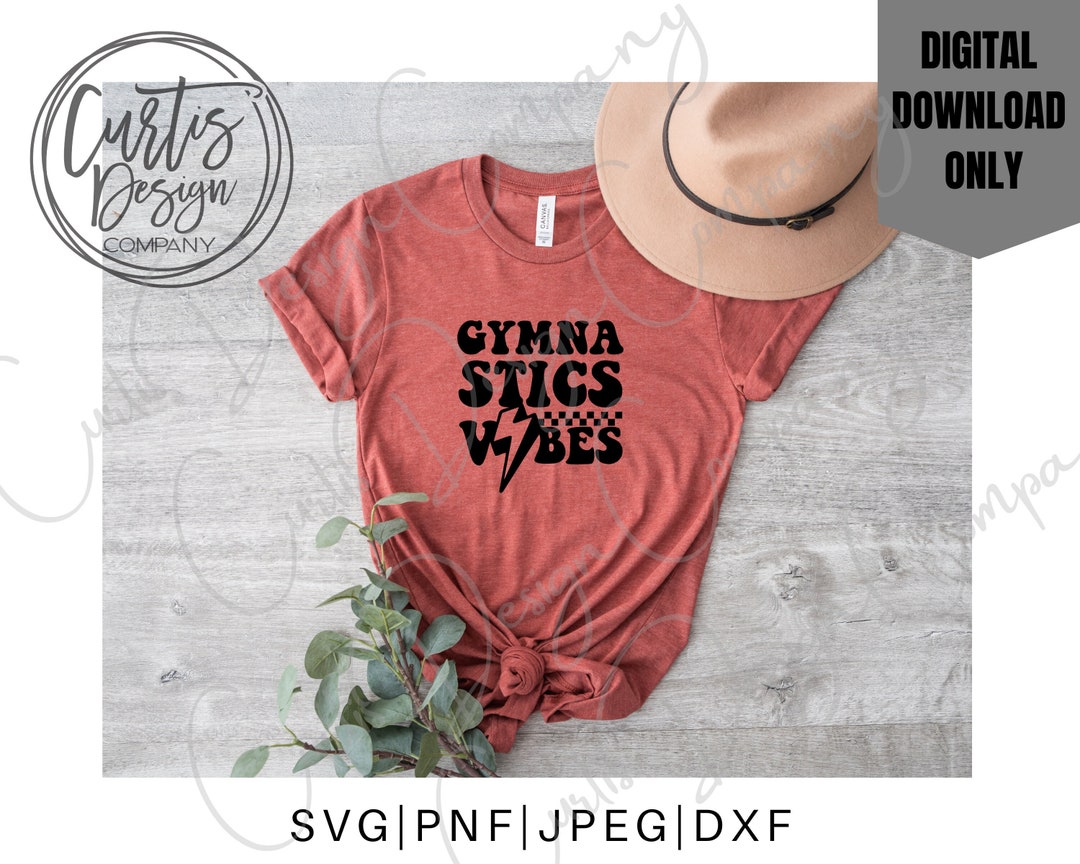 Gymnastics Vibes Mom Sports Svg Dxf Png Jpeg Digital File Bundle - Etsy
