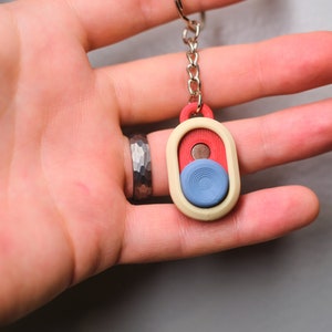 3D Printed Customizable Keychain Magnetic Haptic Slider Fidget Toy ...