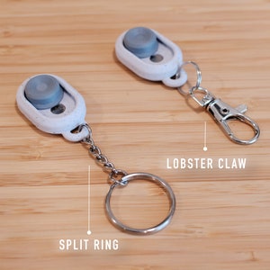 3D Printed Customizable Keychain Magnetic Haptic Slider Fidget Toy ...
