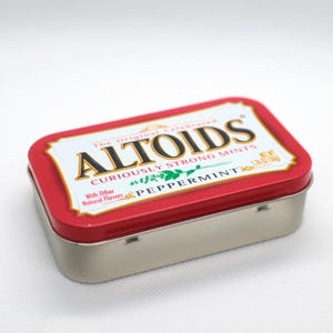 Peppermint Altoids Tin Yahtzee Set: Portable Pocket Dice Game, Custom ...