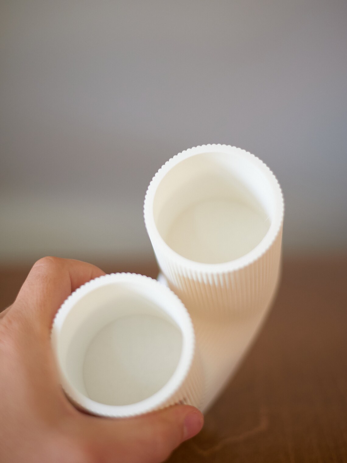 Minimalist Ribbed U Shaped Planter - Etsy