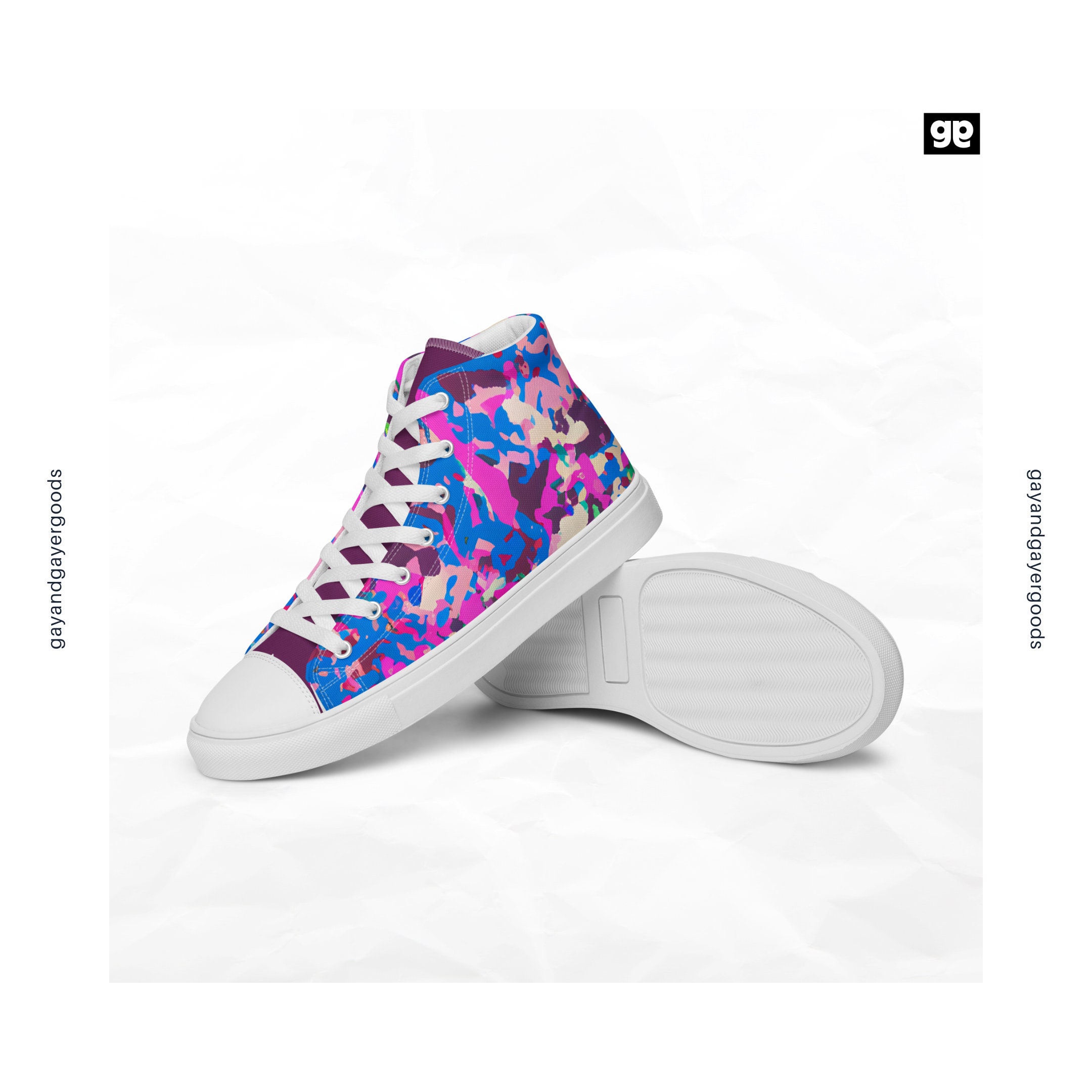 BISEXUAL Shoes, Bi Pride Sneakers Queer, LGBT Clothing Gift, Flag Color ...