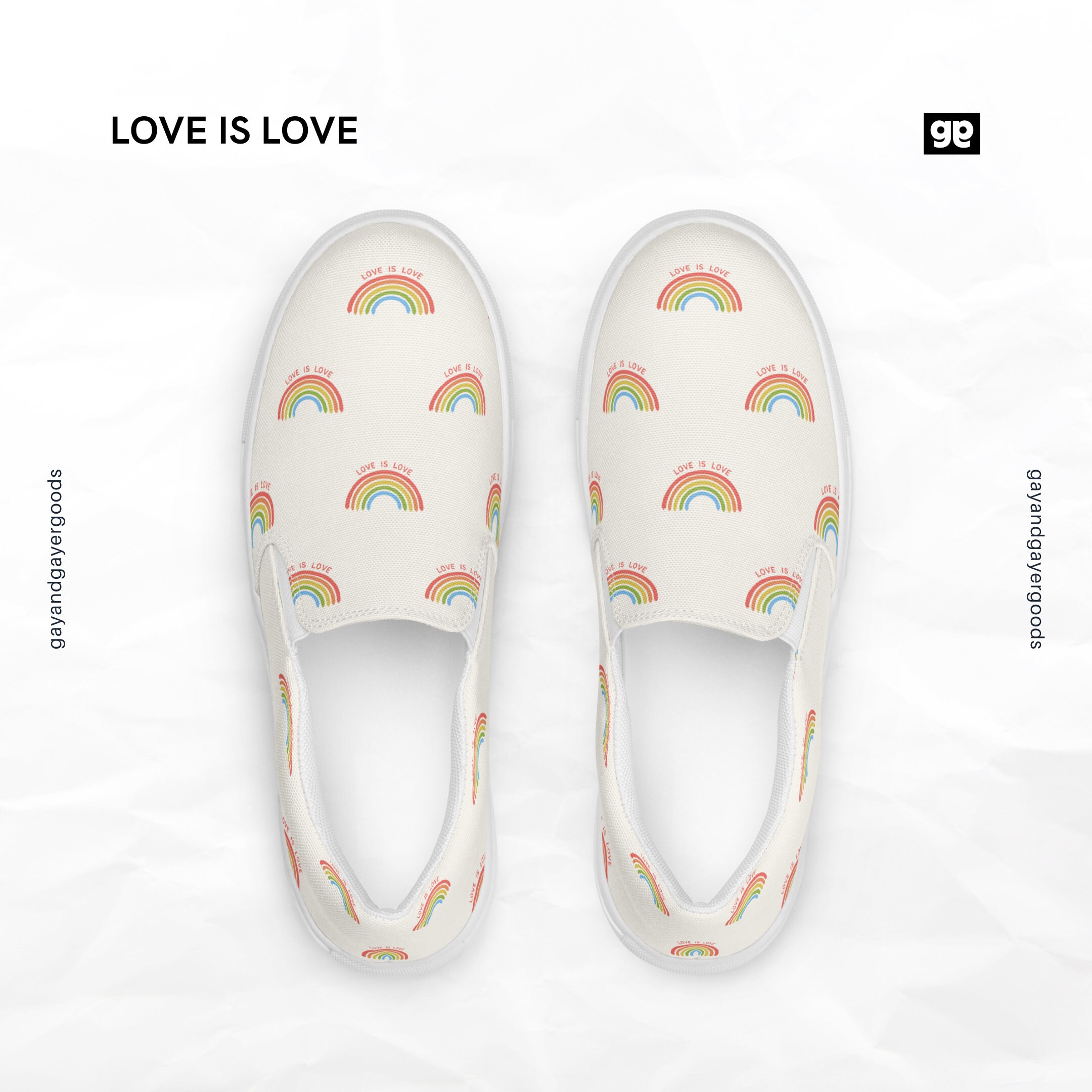LGBT Shoes, Pride Sneakers, Rainbow Ally Queer, Gay, Lesbian, Trans ...