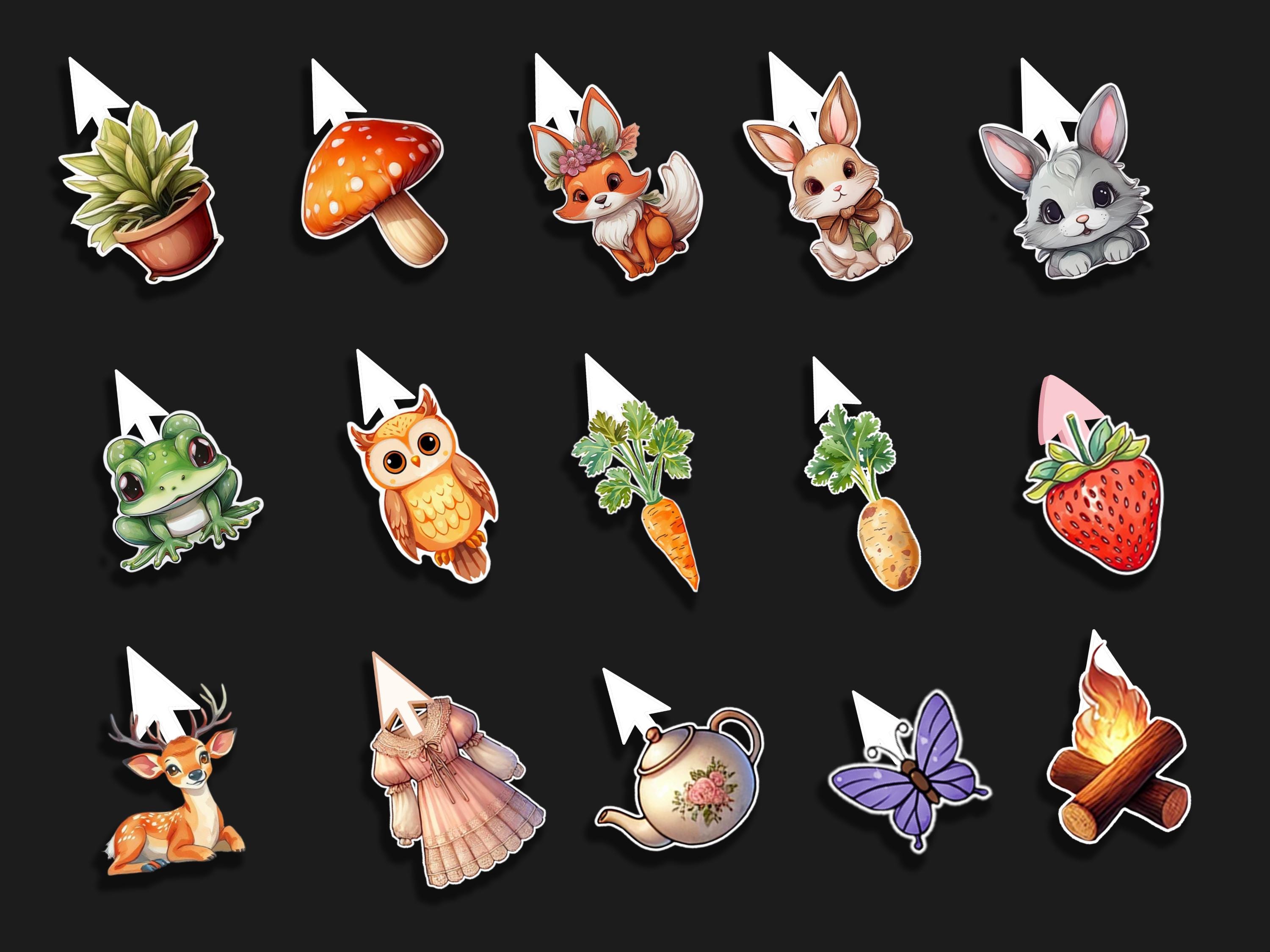 Cottagecore Aesthetic Cursor Set | 25 Custom Cottagecore Mouse Pointers ...