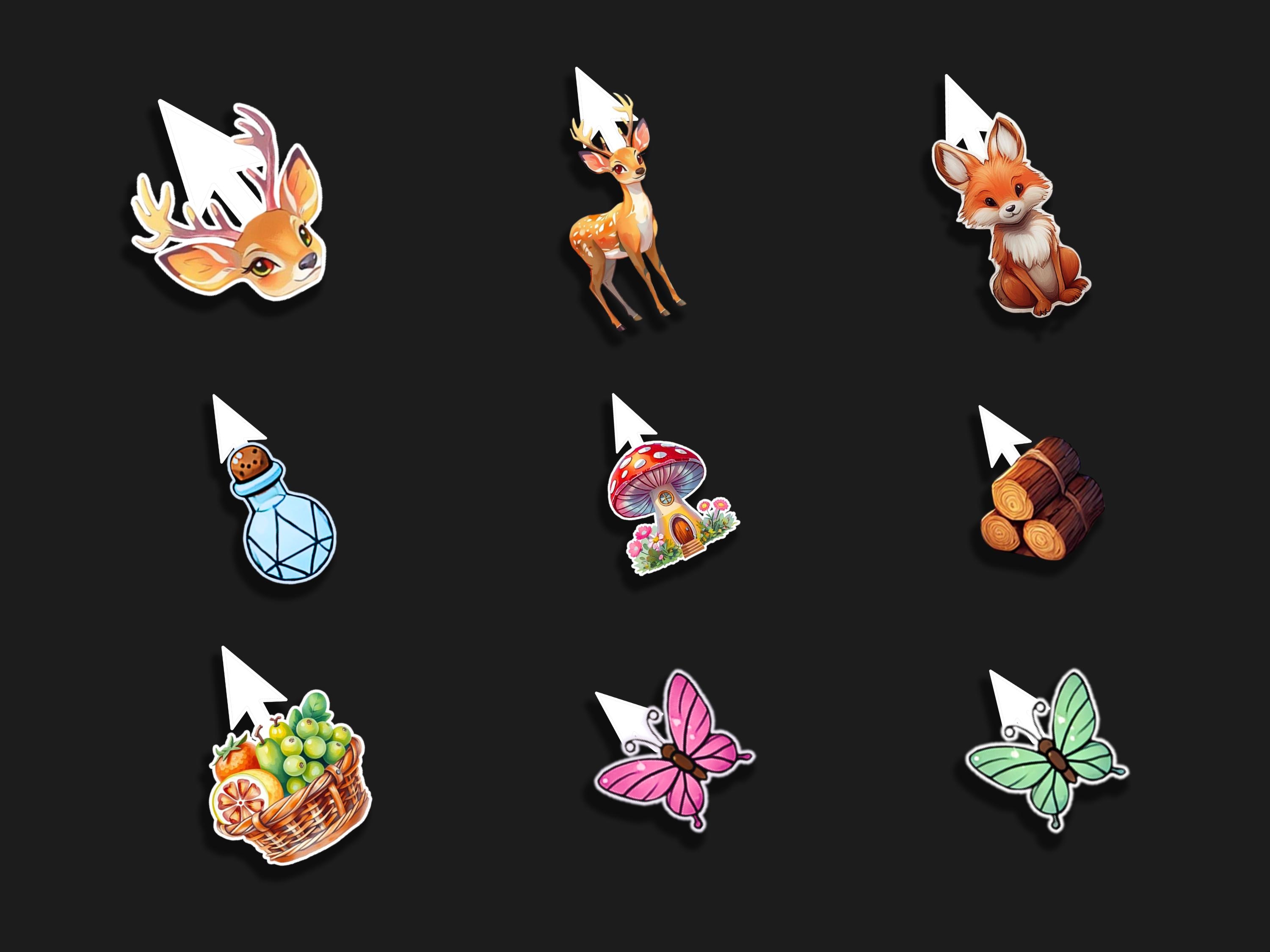 Cottagecore Aesthetic Cursor Set | 25 Custom Cottagecore Mouse Pointers ...