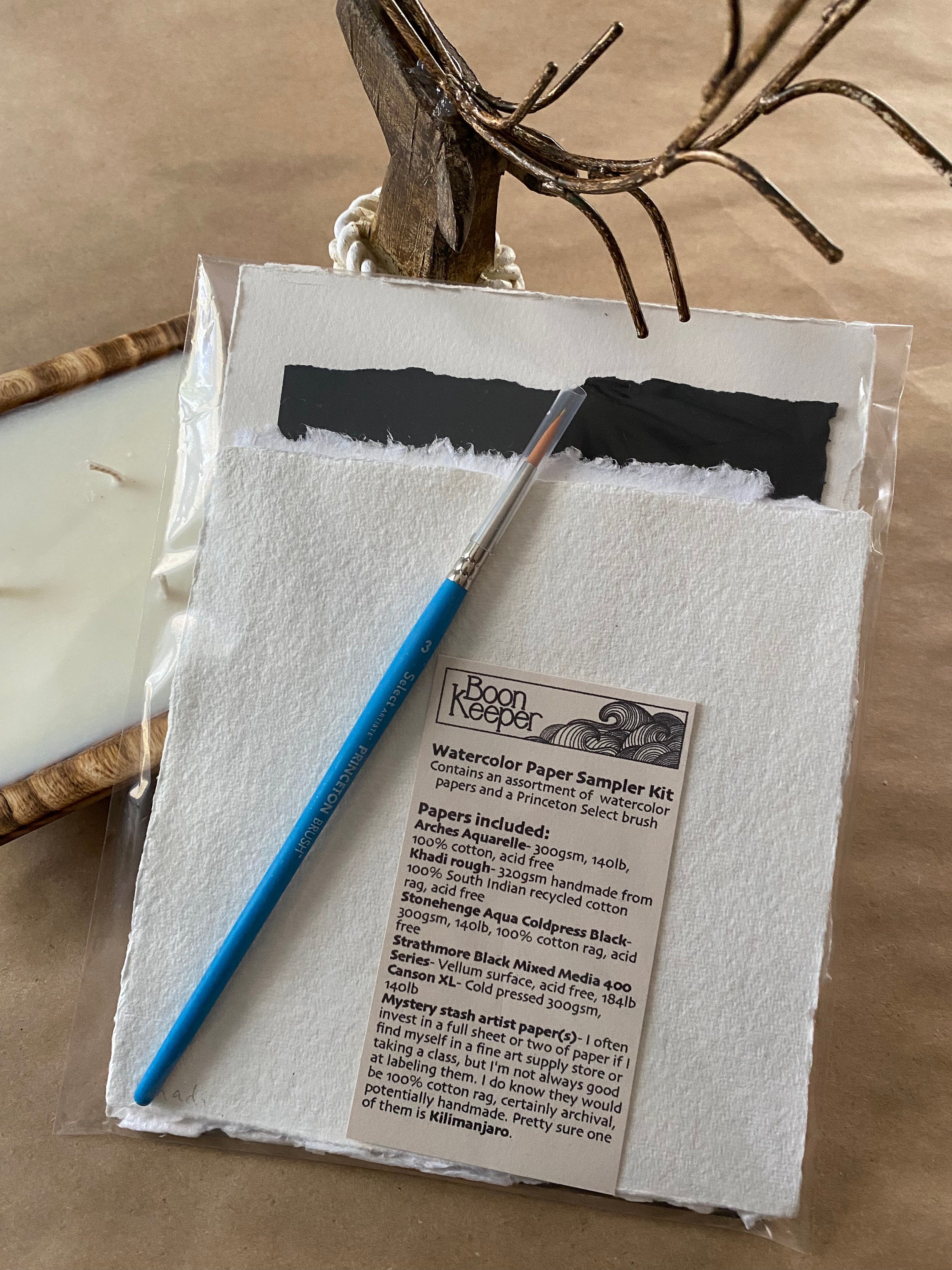 Watercolor Paper Sampler Starter Kit- Including Arches, Stonehenge ...