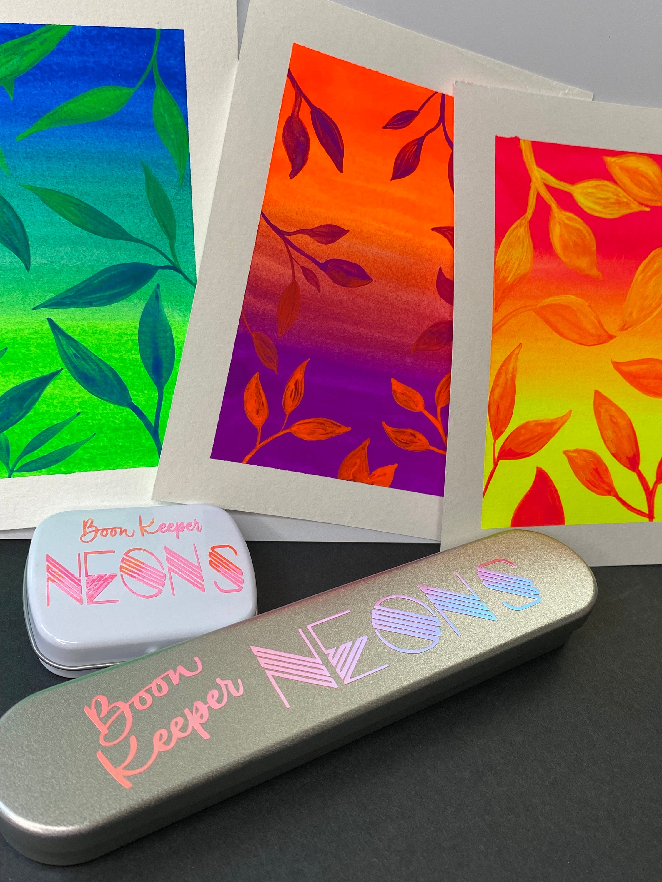 Neons Handmade Fluorescent/uv Reactive Neon Watercolor Paints, Set of 6 ...