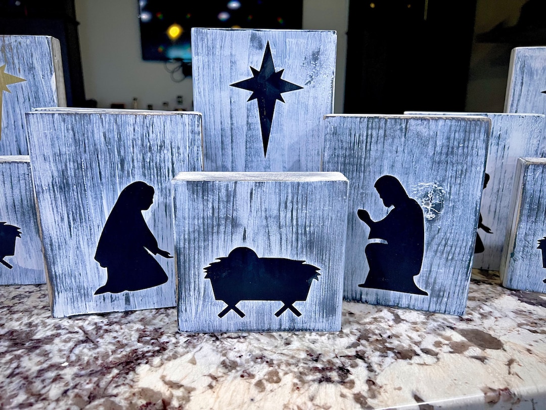 Handmade Rustic Nativity Scene - Etsy
