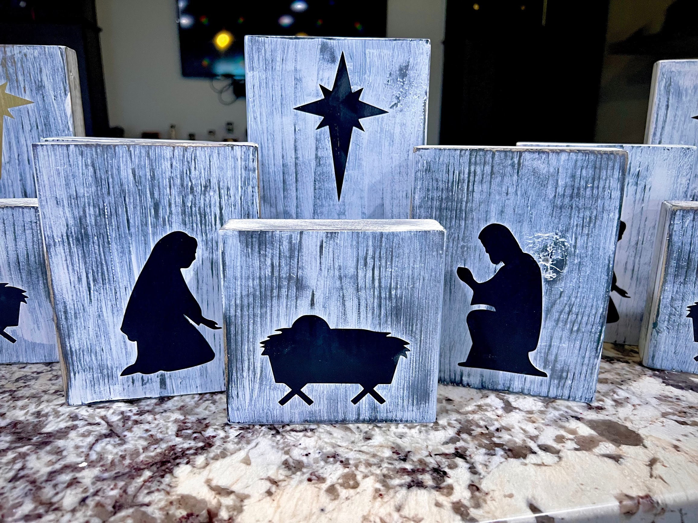 Handmade Rustic Nativity Scene - Etsy