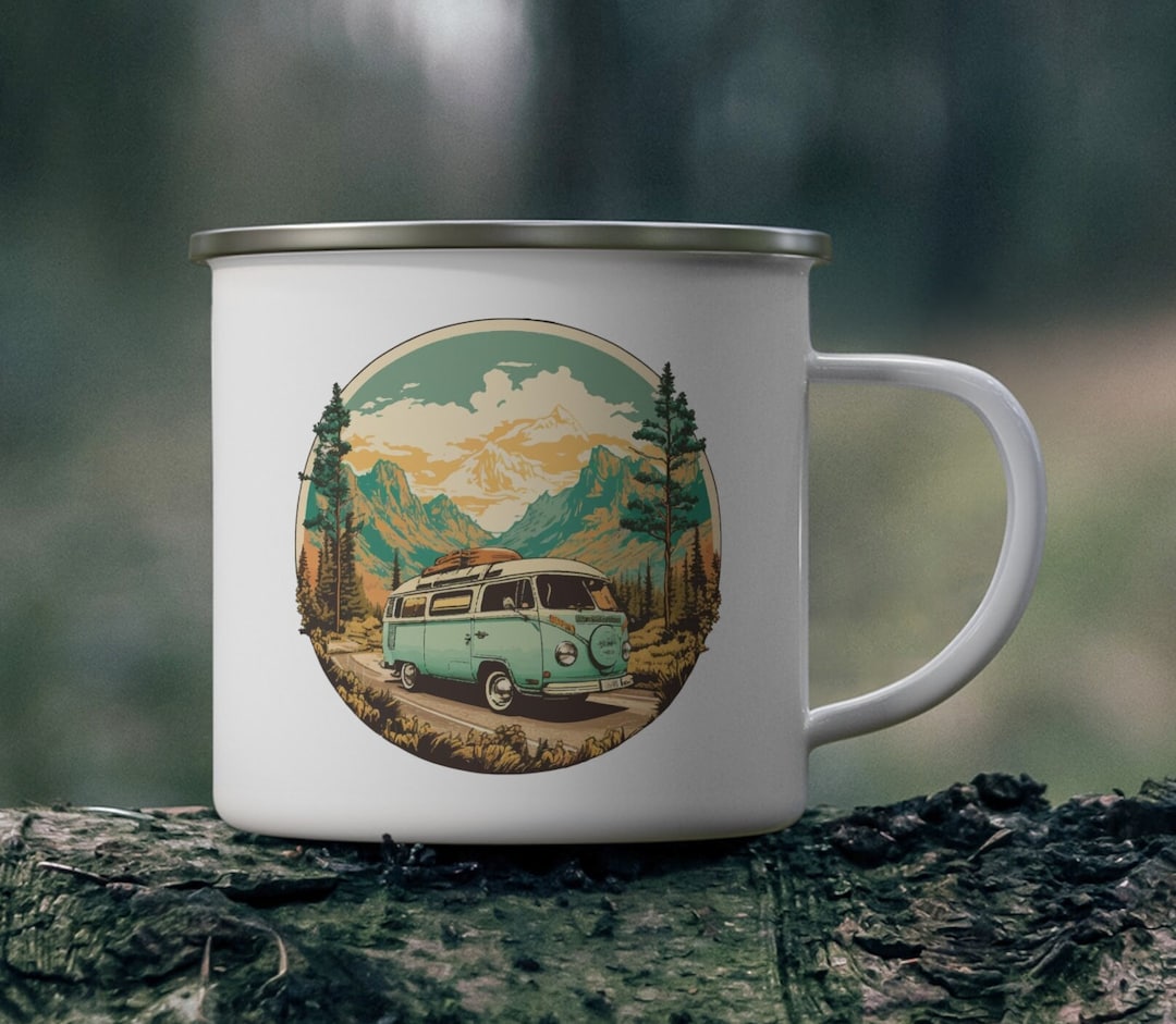 Camper Van Camping Mug Camping Cup Outdoor Coffee Mug Camper Mug Coffee ...