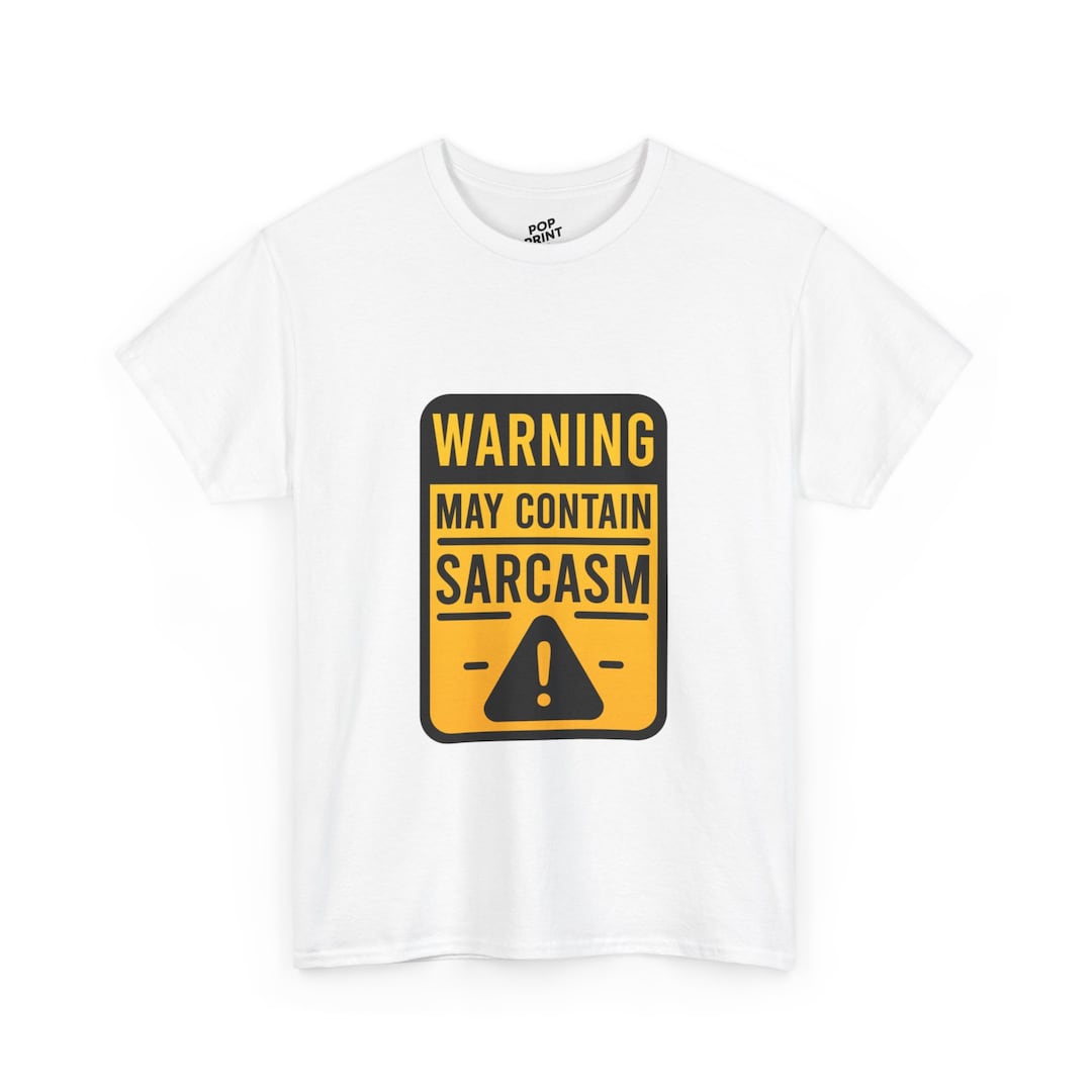 Warning: May Contain Sarcasm Tee Funny Graphic Tee Gift for Friends - Etsy