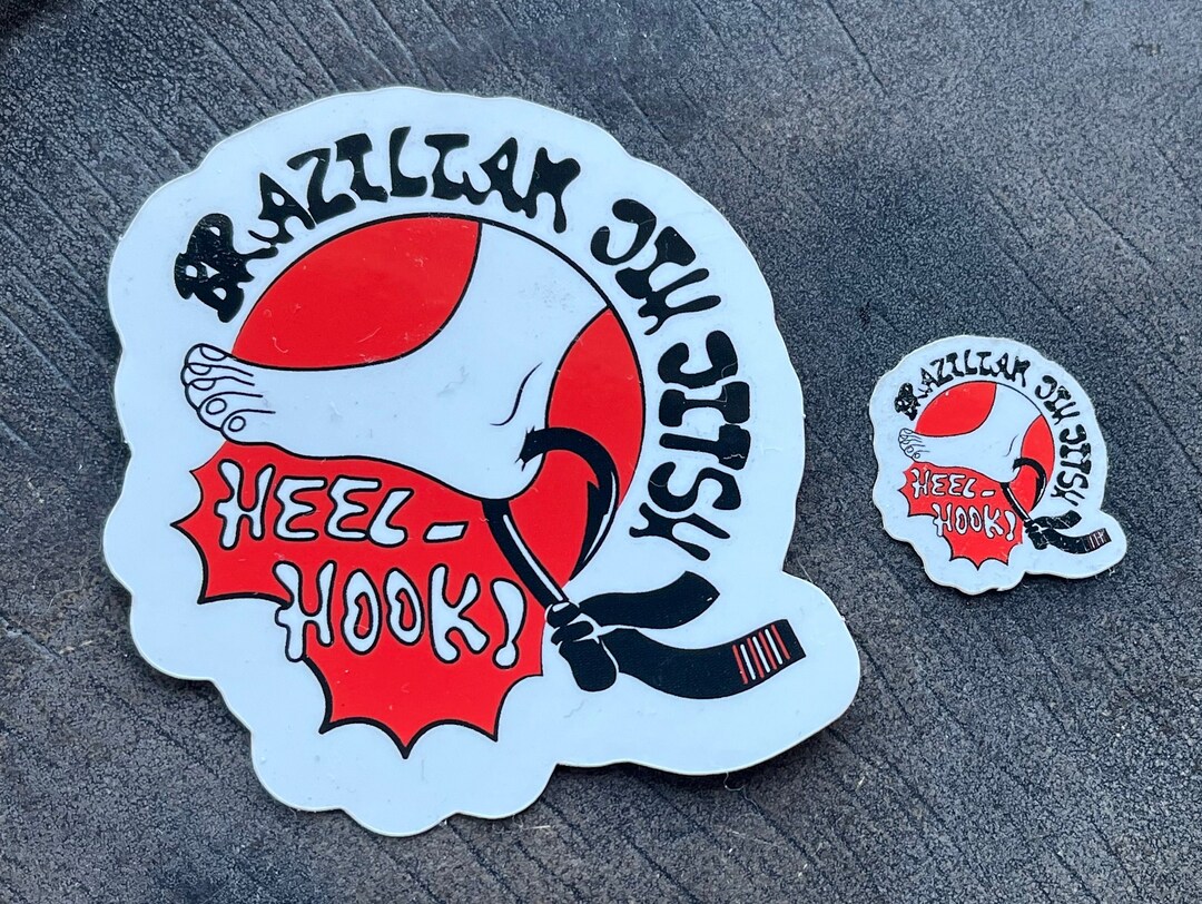 Heel Hook Jiu Jitsu Stickers – BJJ Leg Locks, Vinyl Decal (2-piece Set ...