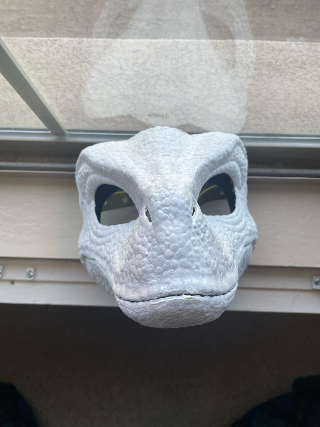 White Dinomask - Etsy
