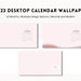 2023 Desktop Calendar Wallpaper | 12 Months | Instant Download ...