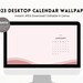 2023 Desktop Calendar Wallpaper | 12 Months | Instant Download ...