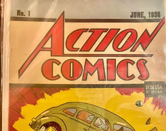 Action Comics #1 Reprint of 1988 - High Grade - Etsy