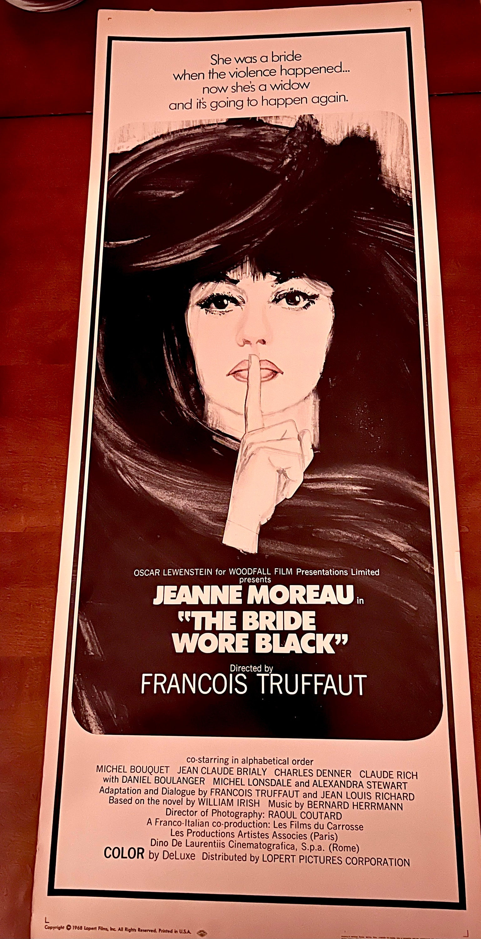 1968 the Bride Wore Black Original Movie Poster - Etsy