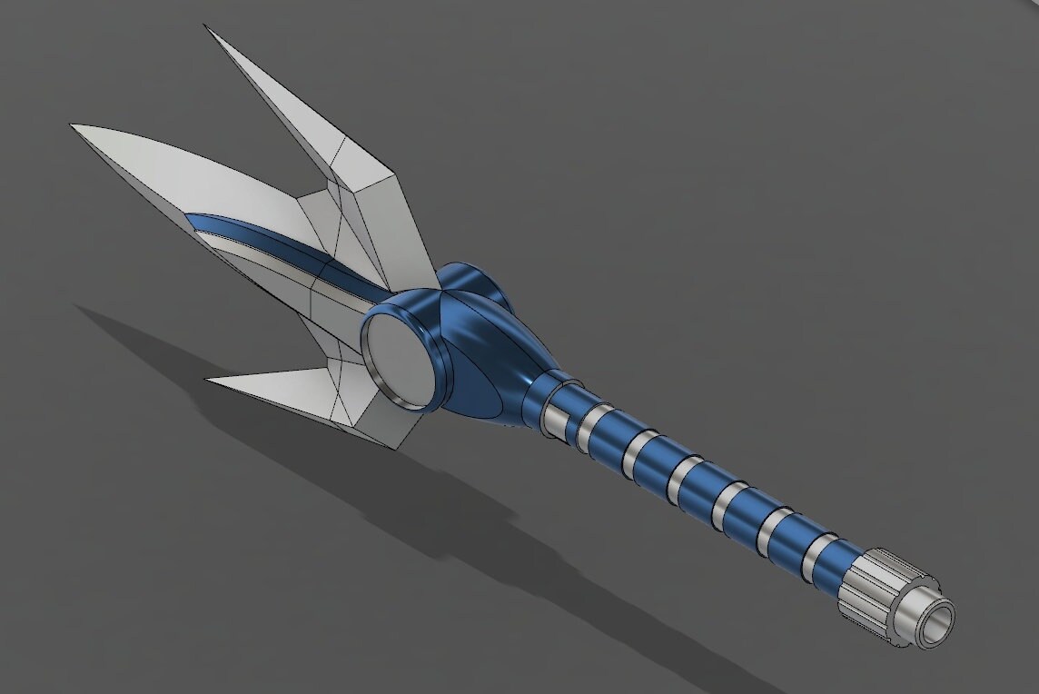 MMPR - Blue Ranger Power Lance V2.0 - Etsy
