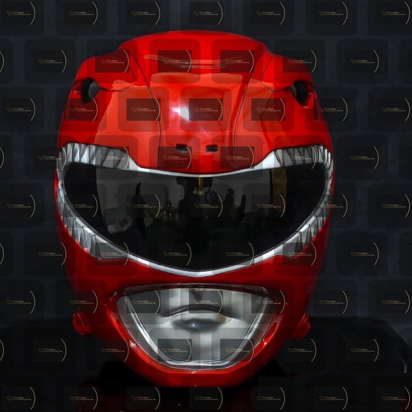 Red Power Ranger Helmet Stl - Etsy Australia