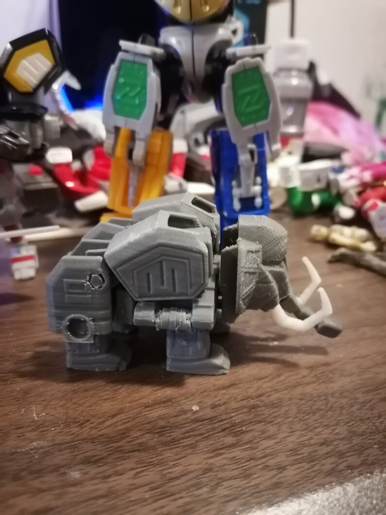 MMPR - Power Rangers - Mammoth Zord 3D STL File V2 - Etsy