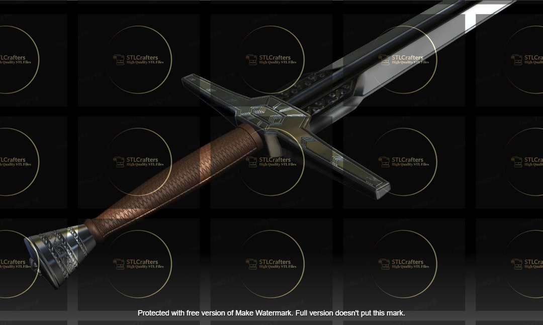 The Witcher Sword - Cosplay Prop - 3D STL File - Etsy