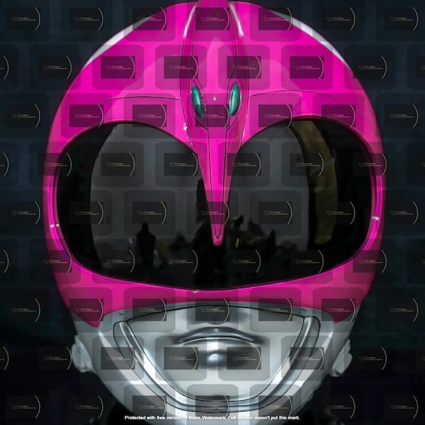 Pink Ranger Helmet - Etsy