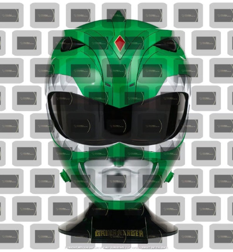 MMPR - Green Ranger Helmet - Cosplay Prop - 3D STL File - Etsy